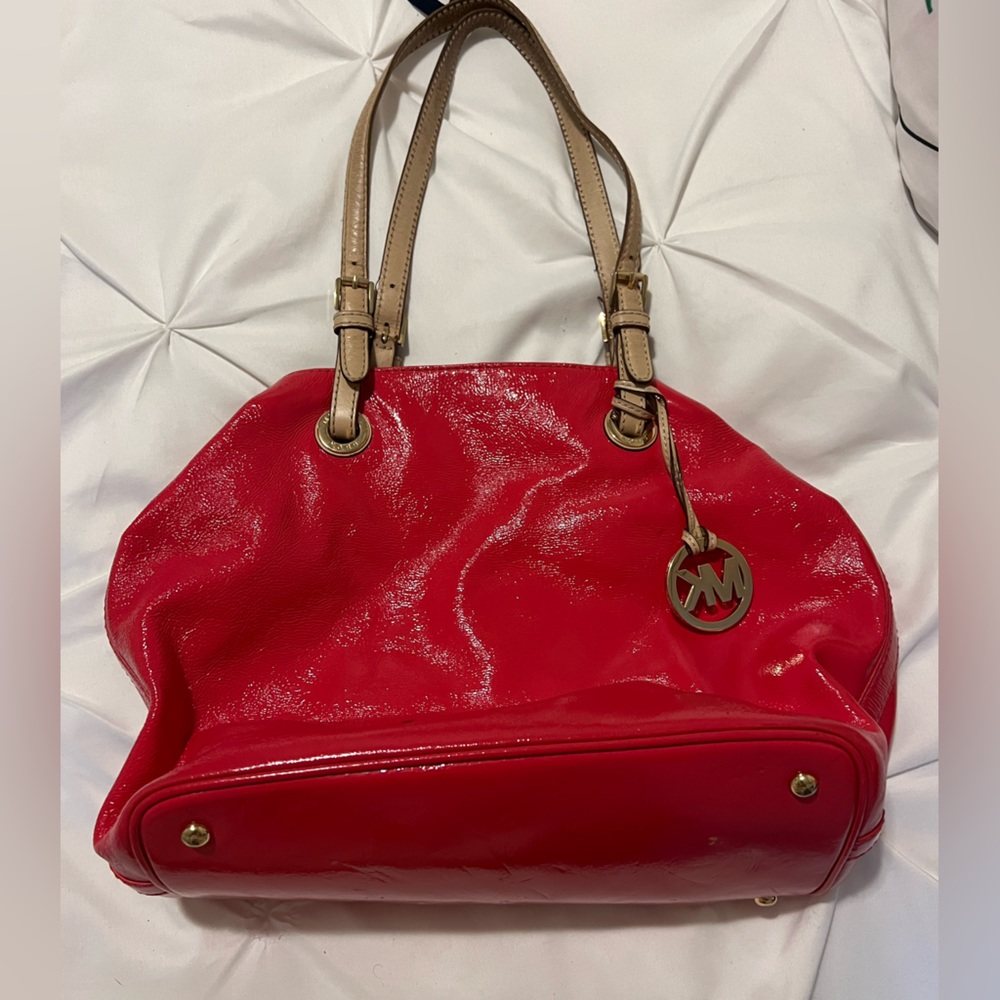 Michael Kors Classic Hot Red Patent Leather - Gem